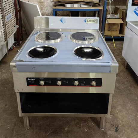 Double Ring Heavy Duty Induction Cooker With 2 Induction Wok Cooker LT ...