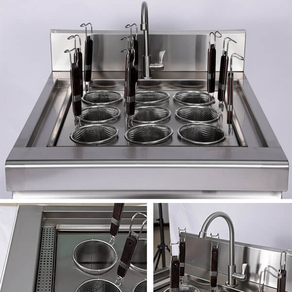 9 Holes Commercial Pasta Cooker for Sale | Lestov Cooker