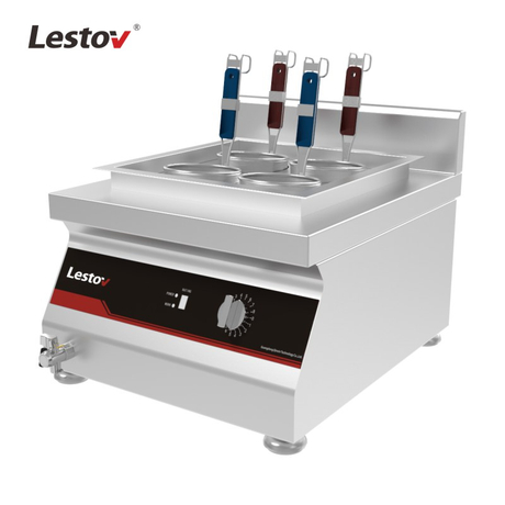 Stainless Steel Industrial Pasta Cooker with Four Holes | Lestov Cooker