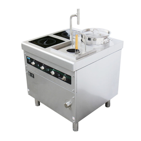Upright Commercial Induction 3 Stove Wok with Pasta Boiler LT-B290II ...